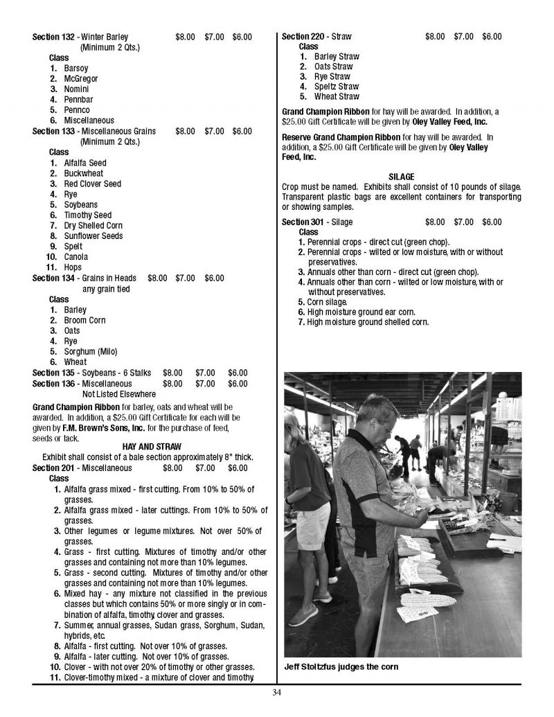 Departments - Oley Fair