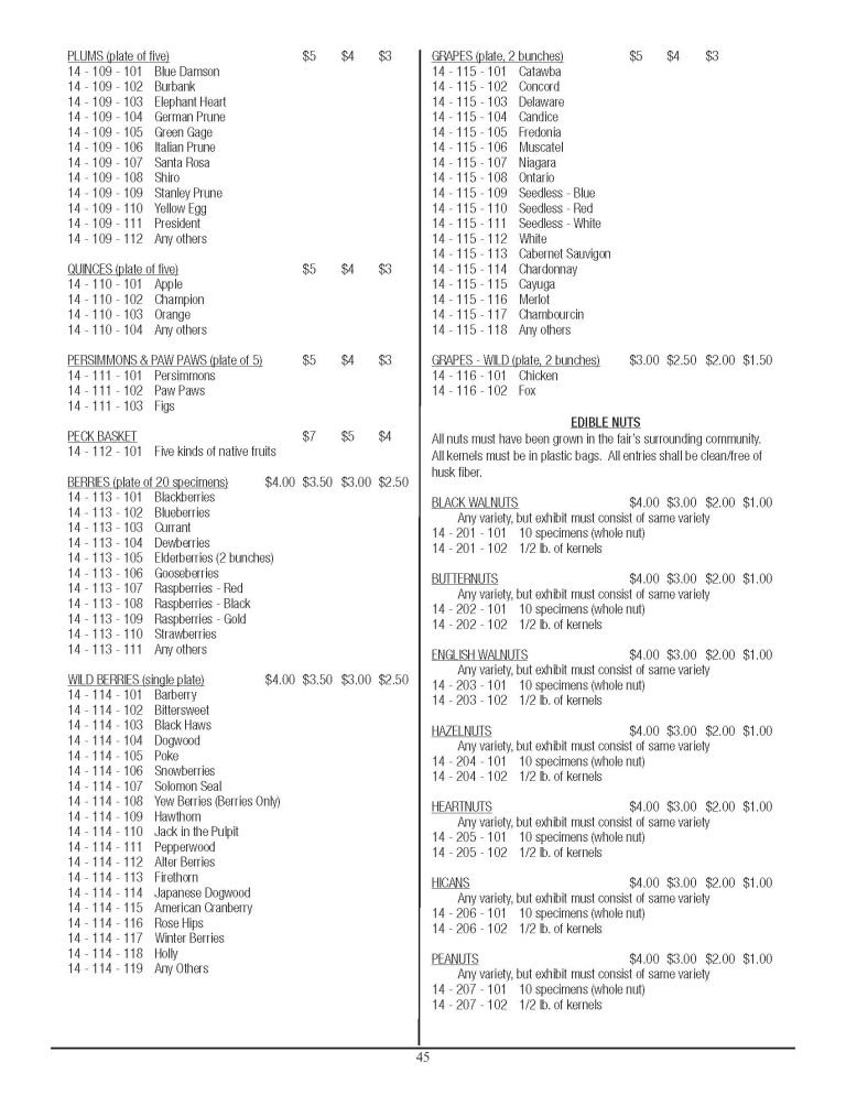 Departments - Oley Fair
